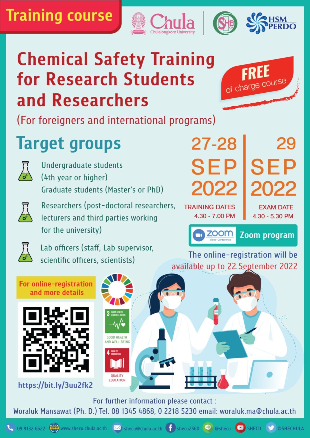 Training course: Chemical Safety Training for Research Students and ...