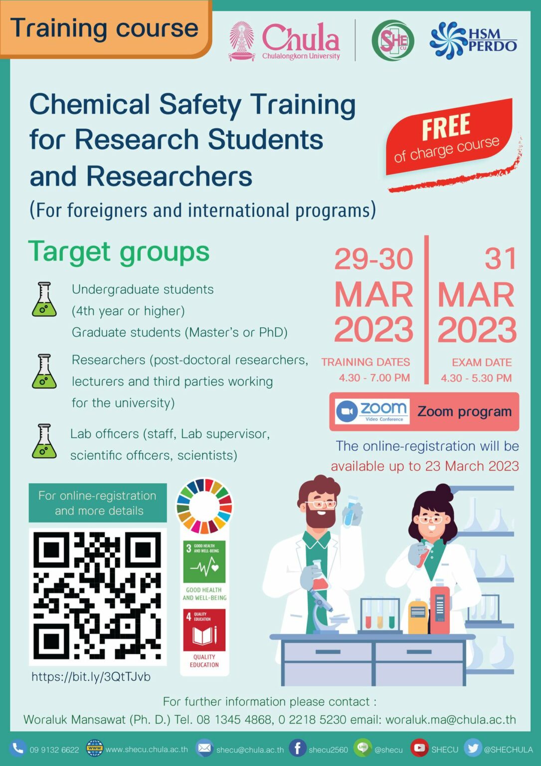 Training course: Chemical Safety Training for Research Students and ...